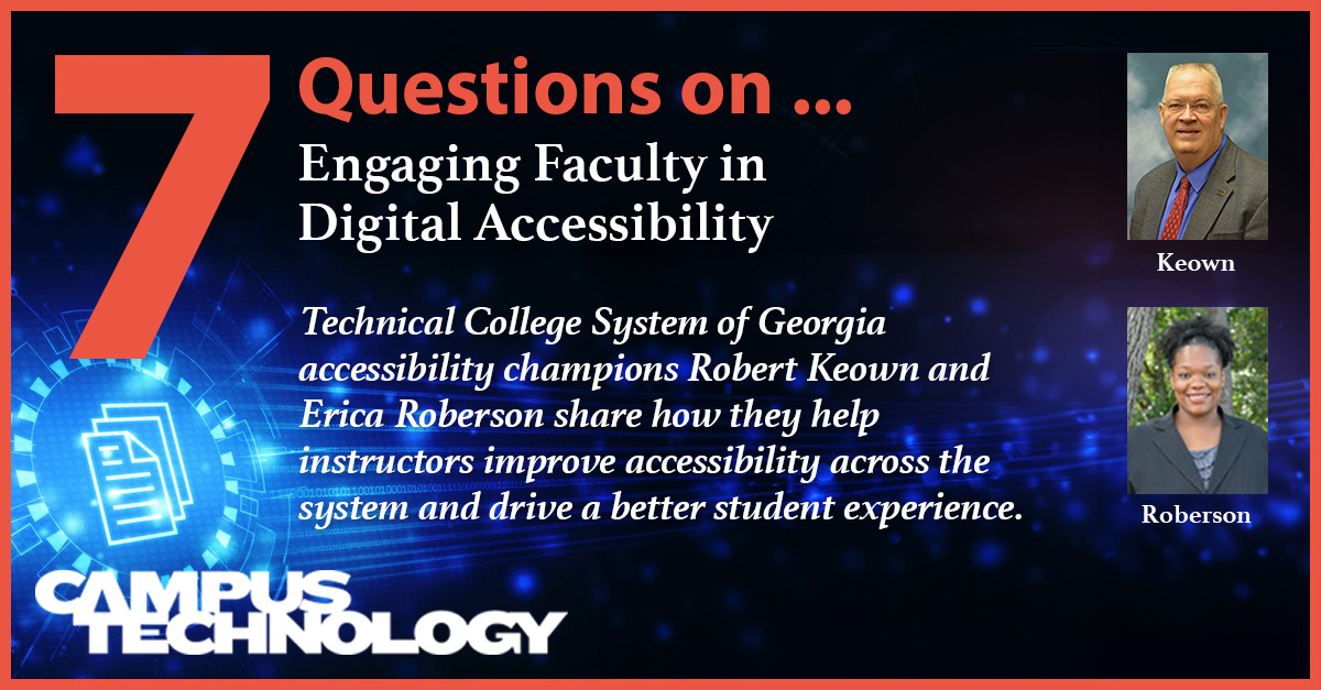 7 Questions on Engaging Faculty in Digital Accessibility -- Campus ...