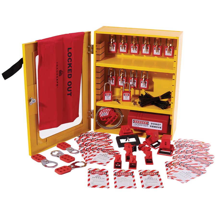 TRADESAFE Lockout Tagout Station Cabinet -- Occupational Health & Safety