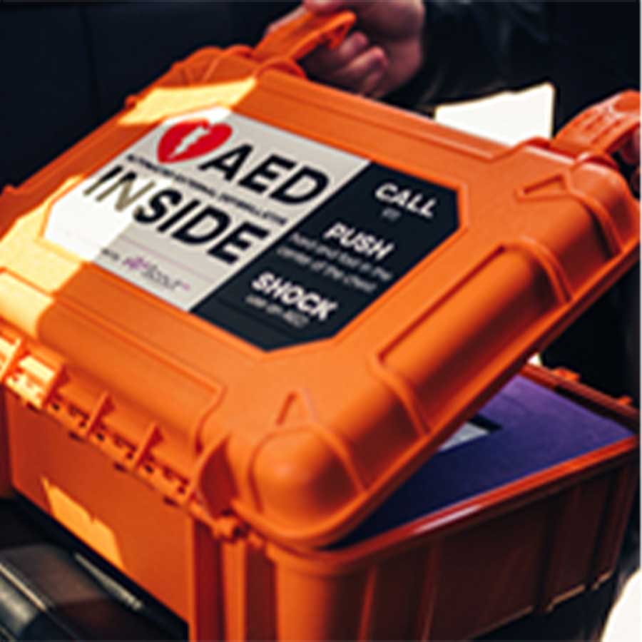 Remotely Monitored Mobile AED Solutions -- Occupational Health & Safety
