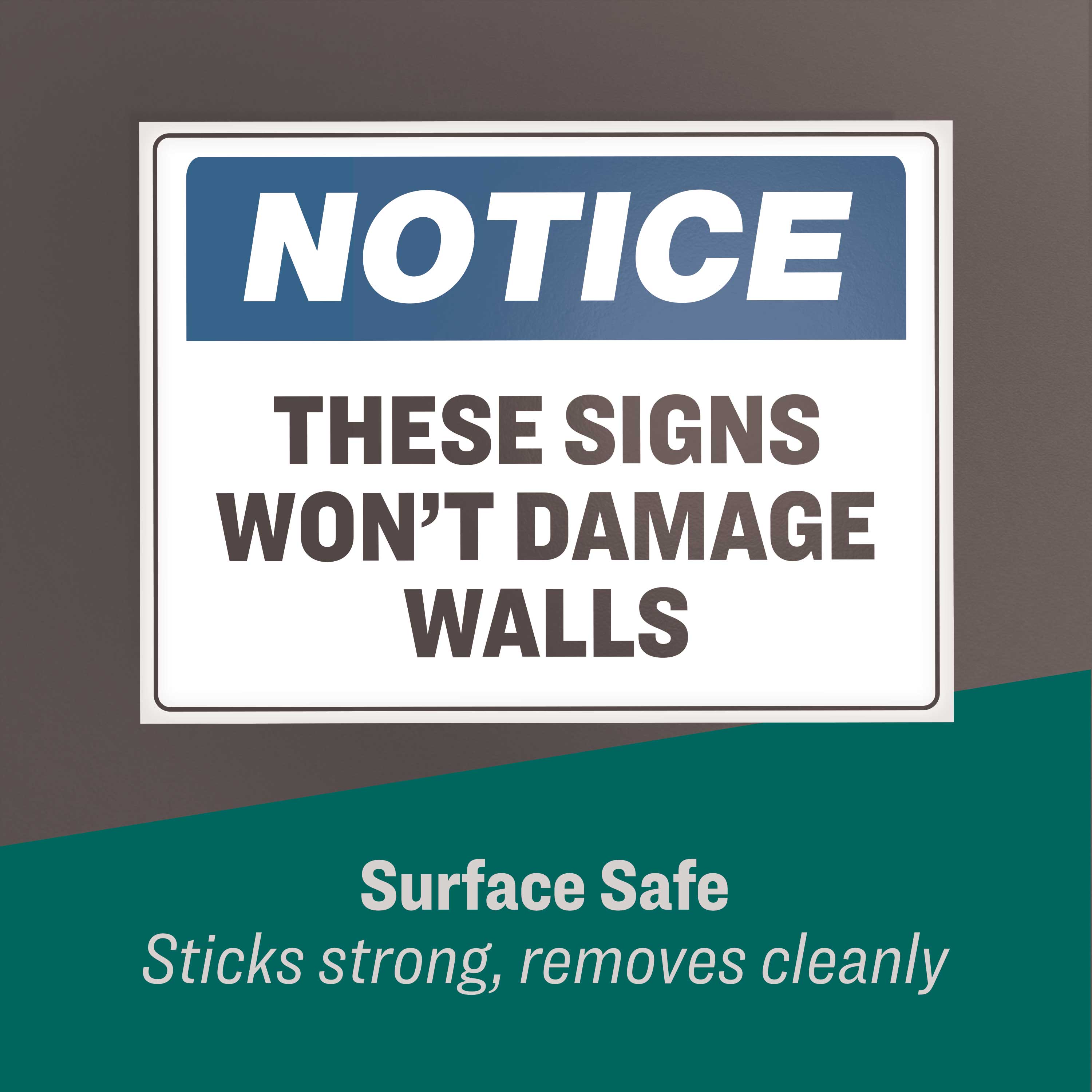 Surface Safe Sign Labels -- Occupational Health & Safety